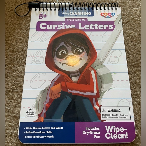 Toys | Practice Cursive Dry Erase Learning Book Student Kid Children ...